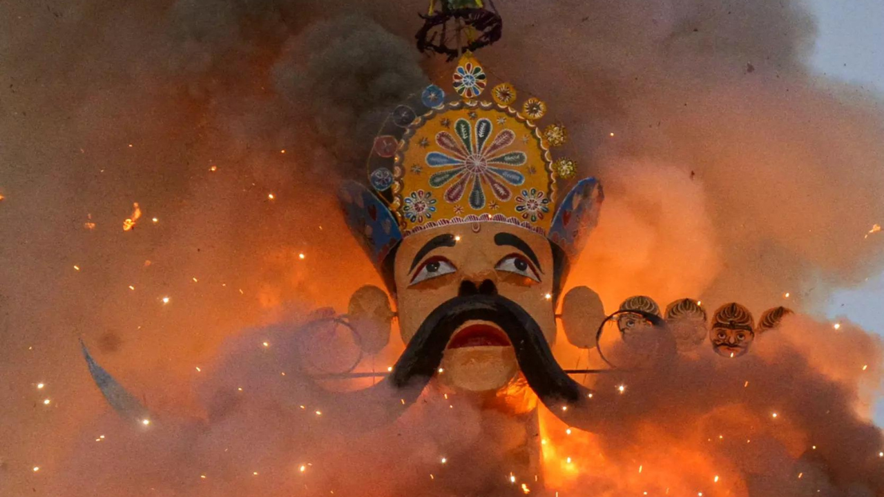 Dussehra celebrations: Ravana effigies set ablaze across India