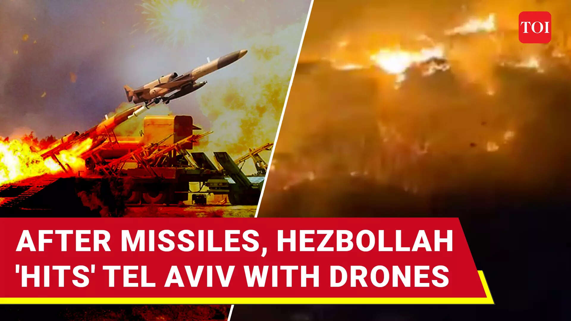 Hezbollah 'Hammers' Israel's Tel Aviv With 'Deadly' Drones | Watch