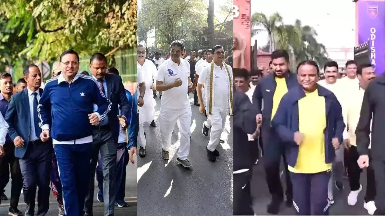 Run for Unity: Chief ministers, Union ministers participate in marathon ...