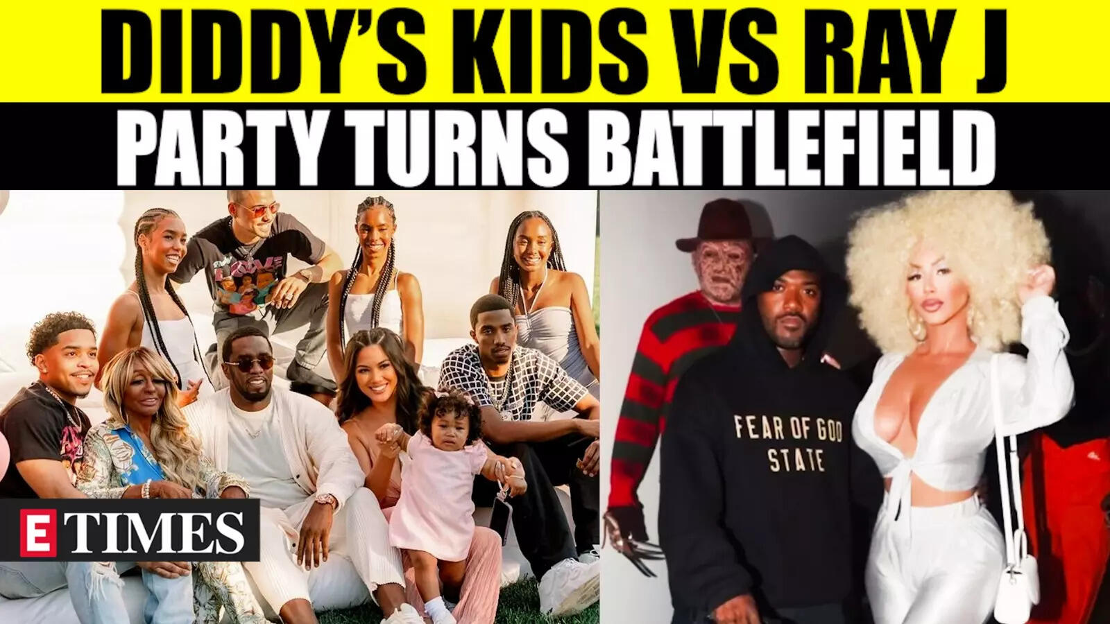 Diddy’s Sons Challenge Ray J: Chris Brown Brings Calm to Halloween Chaos