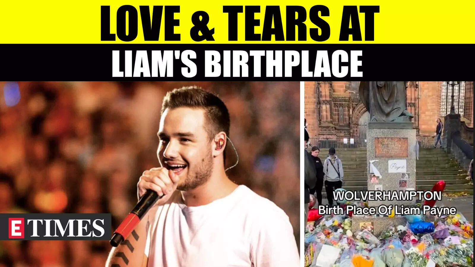 Liam Payne's Funeral: Flowers, Toys, Letters Adorn Lady Wulfrun Statue ...
