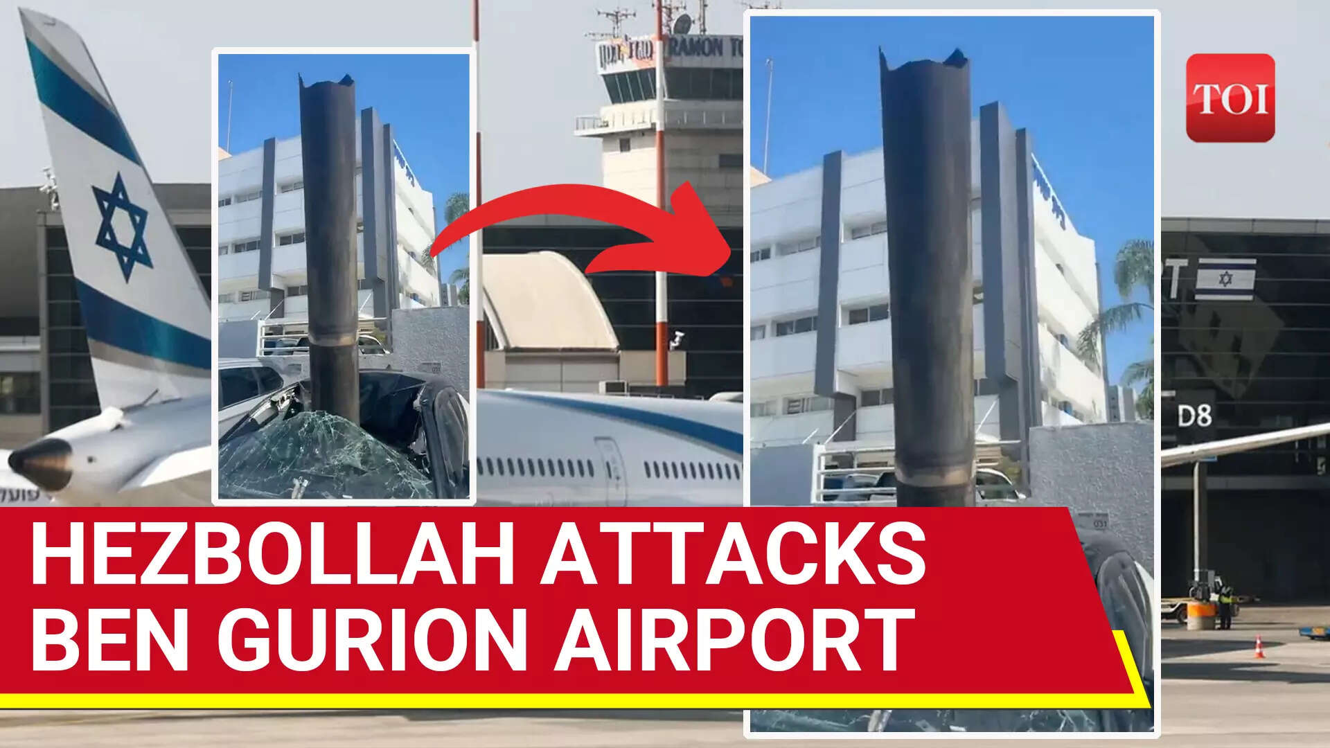 Hezbollah Attacks Israel's Ben-Gurion Airport In Tel Aviv; Flights ...