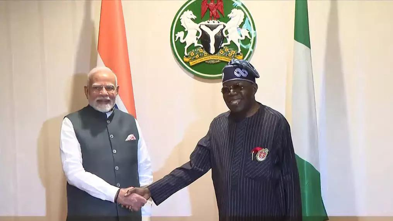 Warm welcome, national honour and meet with Indian diaspora: PM Modi's Nigeria visit in pics