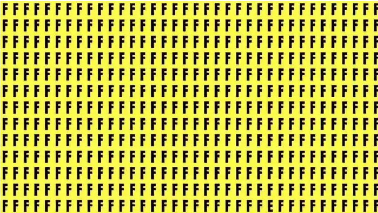 Optical Illusion: Can you spot the odd letter 'E' in…