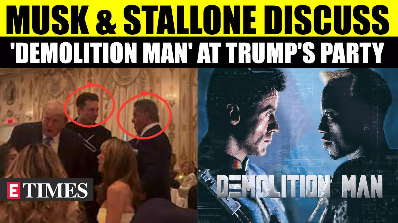 Elon Musk & Sylvester Stallone Bring Up 'Demolition Man' At Donald ...