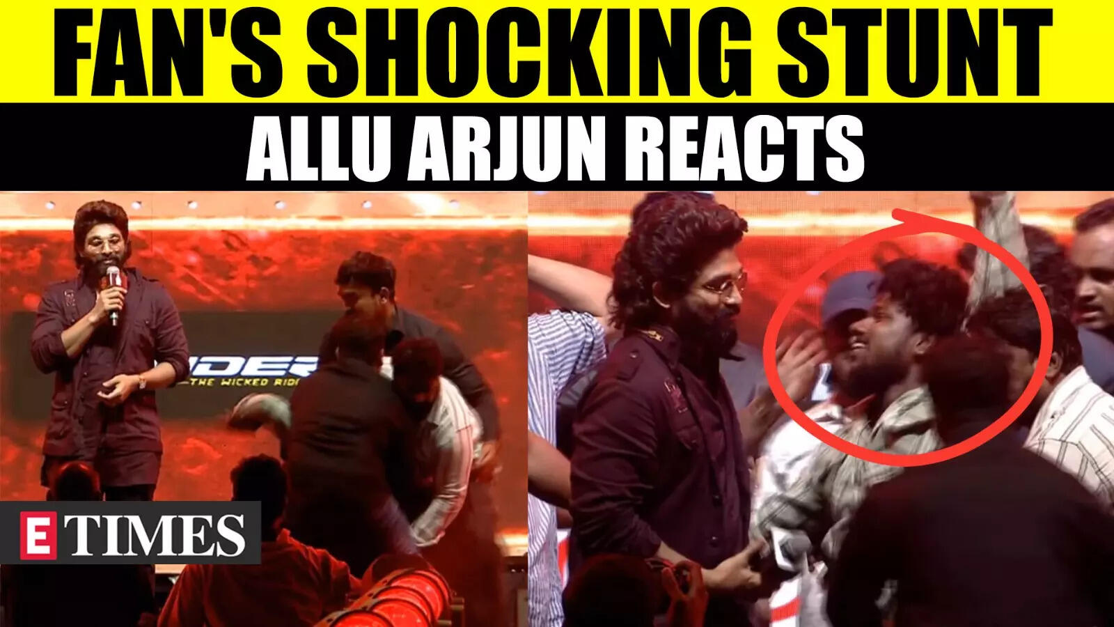 Allu Arjun's Fan Breaches Security At 'Pushpa 2' Event In Hyderabad ...