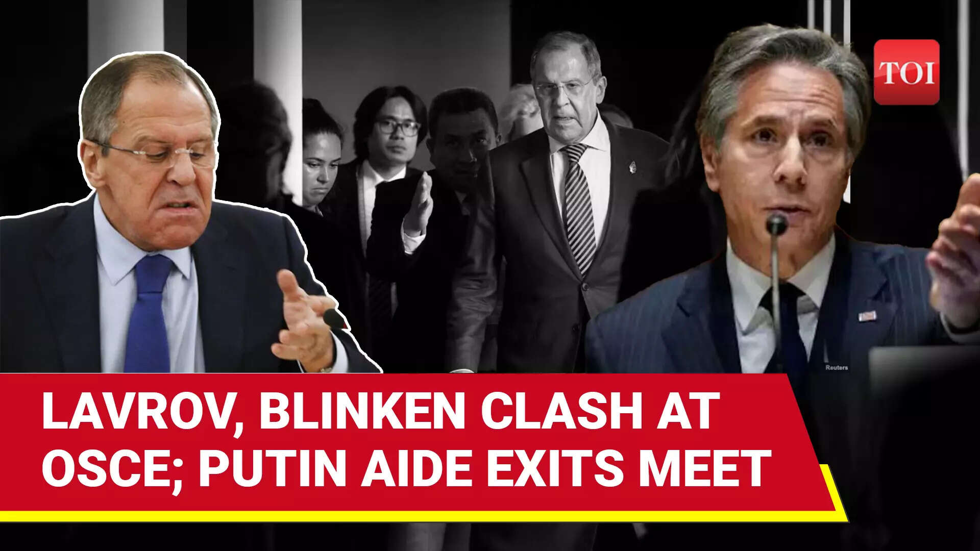 Lavrov Exits OSCE Meet After Blasting U.S.; Blinken Hits Back