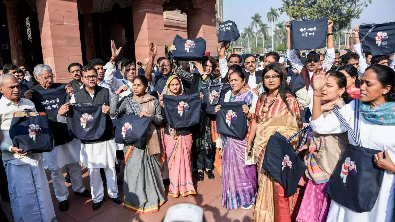 From t-shirts to masks and bags, how Congress intensified 'Modi-Adani ...