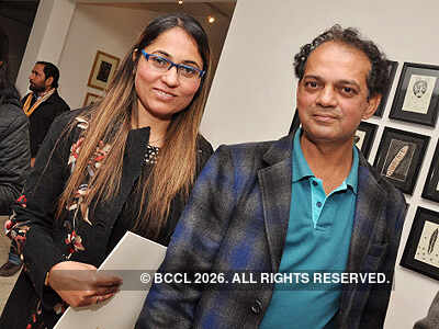 Aruna and Mathew during Goa-Reloaded art exhibition in Delhi.