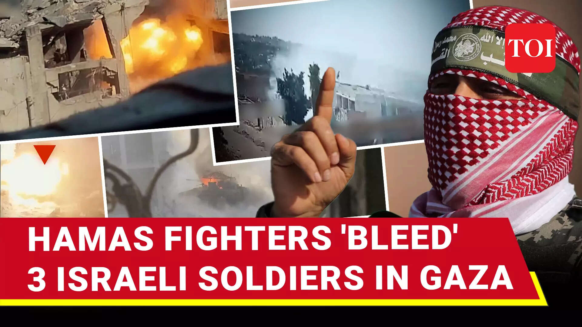 Hamas Fighters Storm Gaza Building, 'Stab' 3 Israeli Soldiers & 'Rescue ...