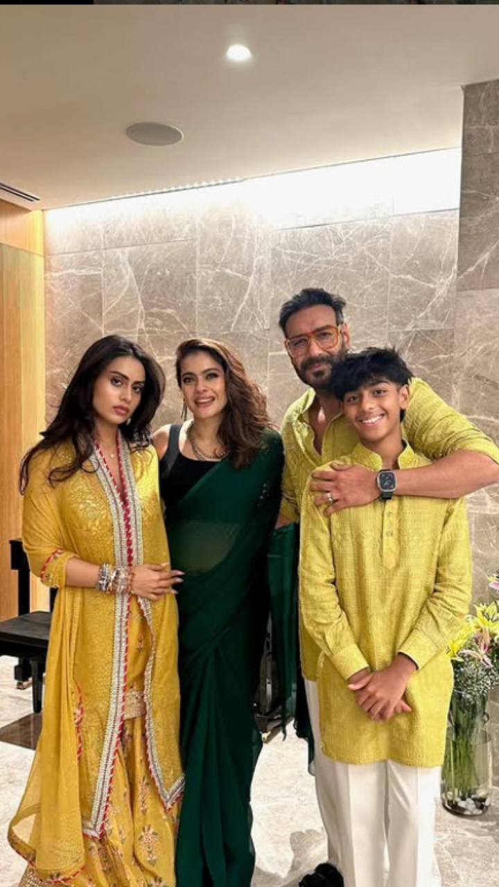 Kajol Ajay Devgan Family Pictures