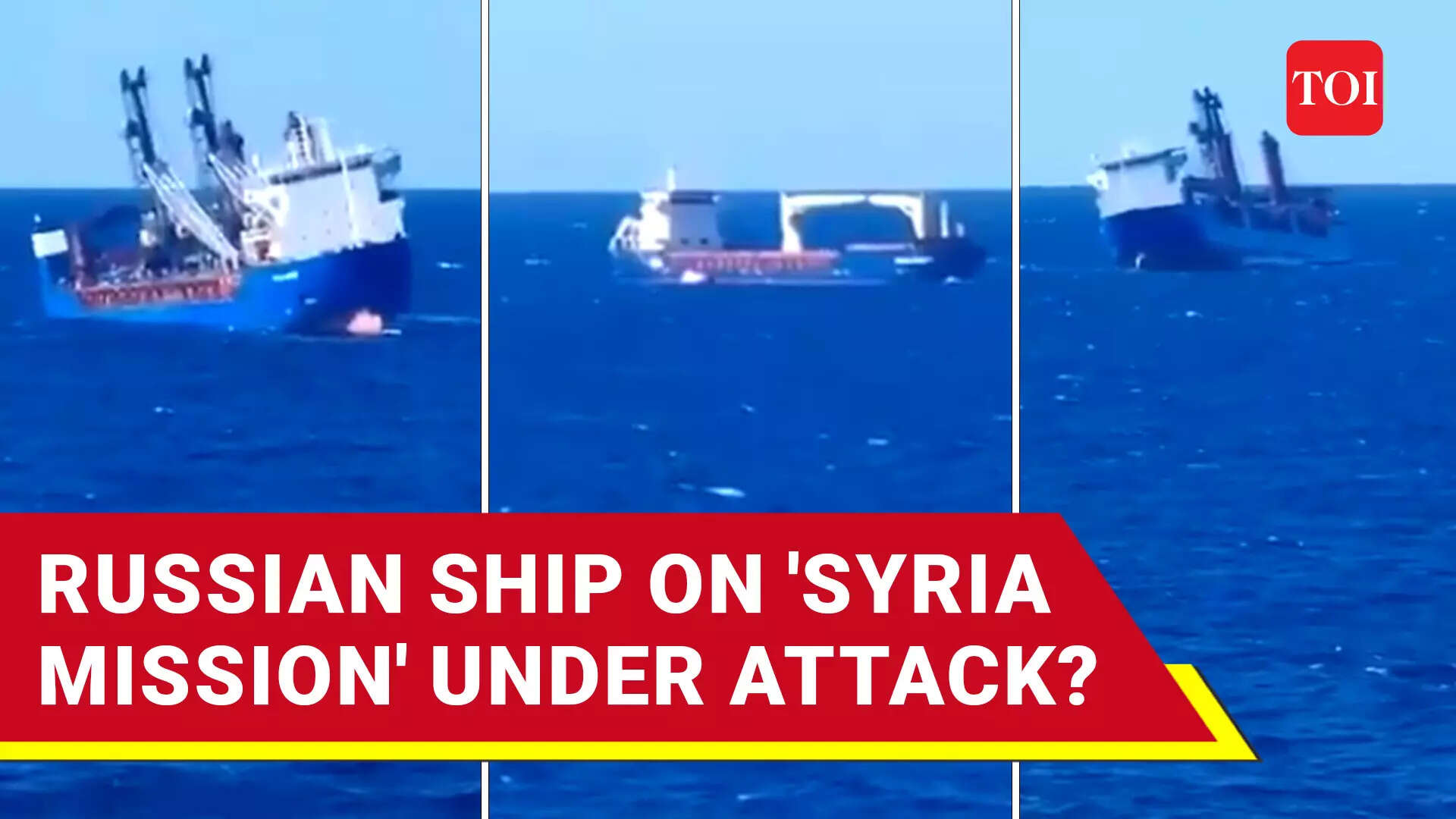 Russian Ship Enroute To Syria Sinks After Huge Explosion, 2 Crew ...
