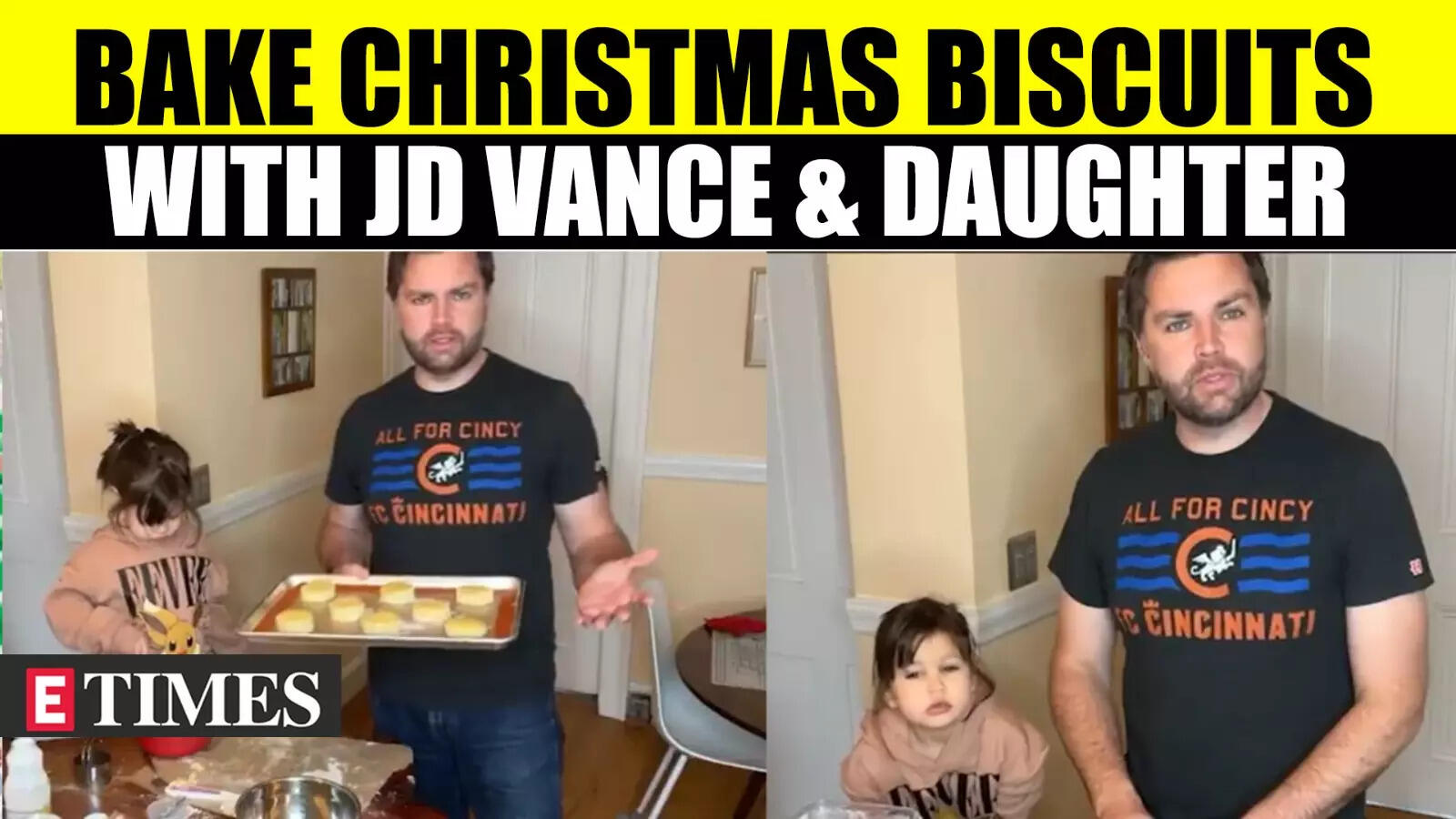 US VP-Elect JD Vance Celebrates Christmas With Daughter, Bakes Biscuits ...