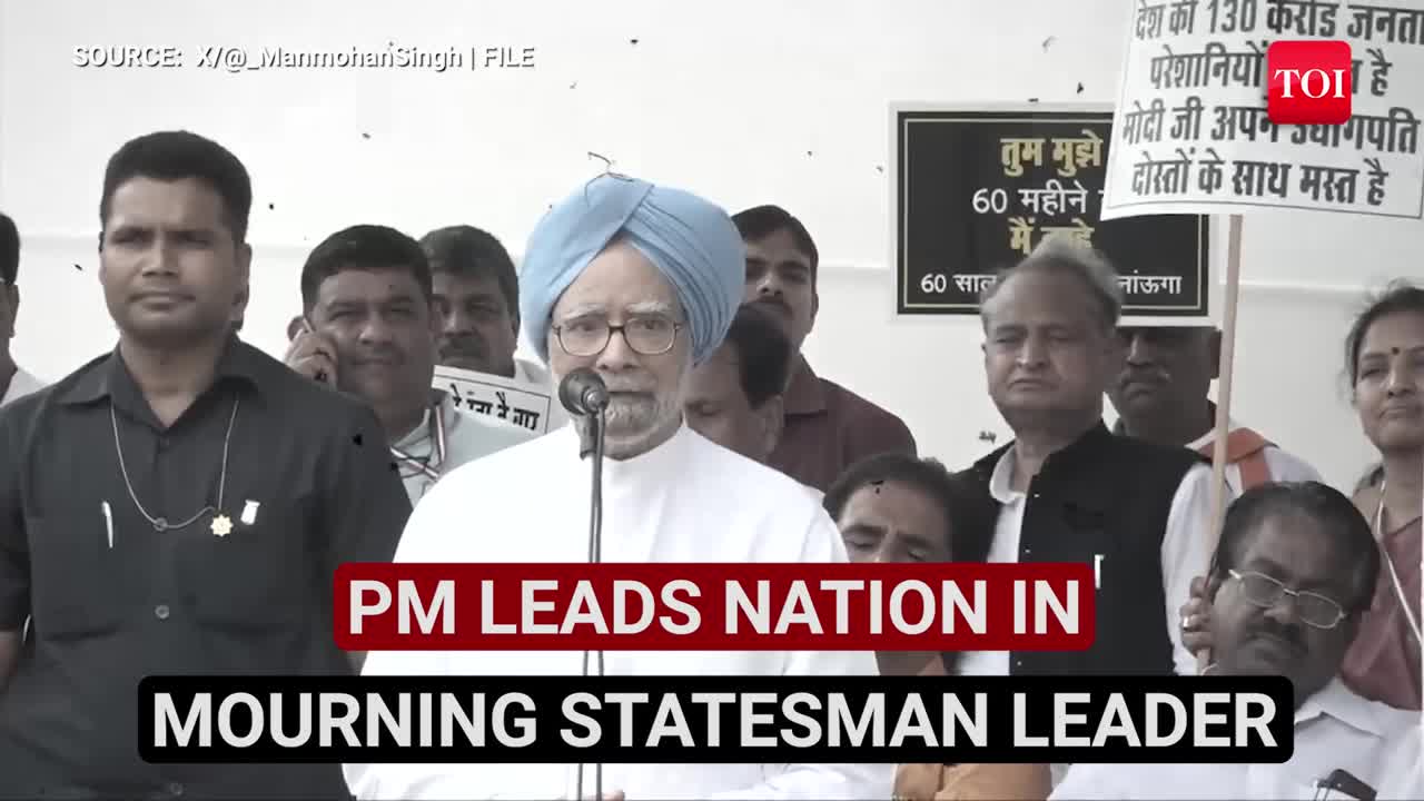 India Mourns the Demise of Former Prime Minister Manmohan Singh