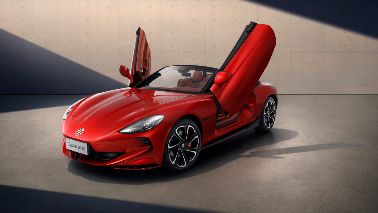 MG Cyberster electric sports car detailed in images: Design, features ...