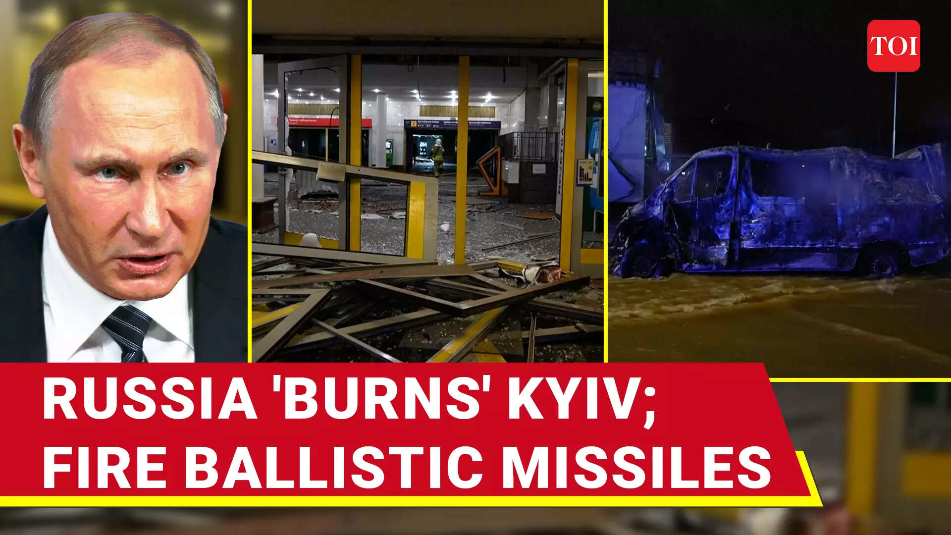 Russia Bombs Kyiv, Fires Ballistic Missiles, Drones; Several Killed ...