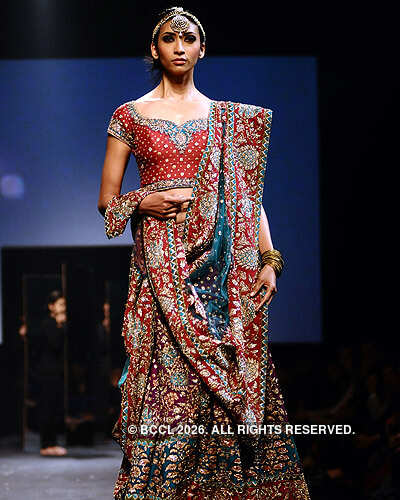 Michelle Innes during Ritu Kumar's couture show at The Aman in Delhi on ...