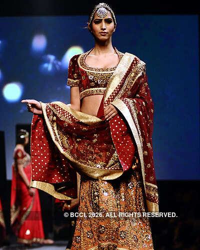 Michelle Innes during Ritu Kumar's couture show at The Aman in Delhi on ...
