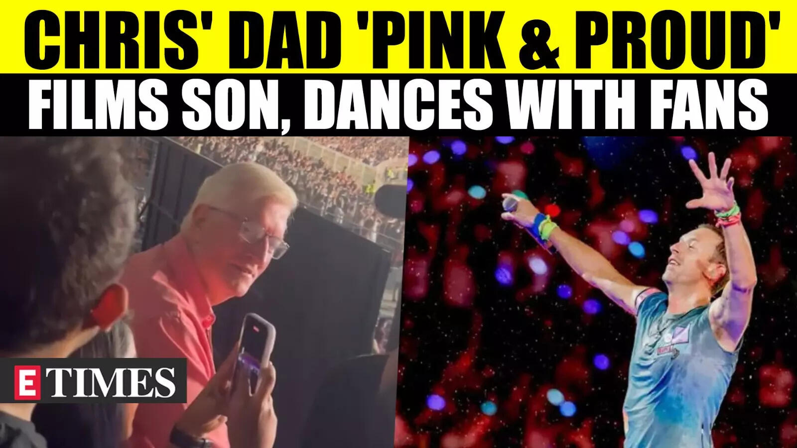 Anthony Caught Filming Son Chris Martin At Ahmedabad Show; Poses With ...