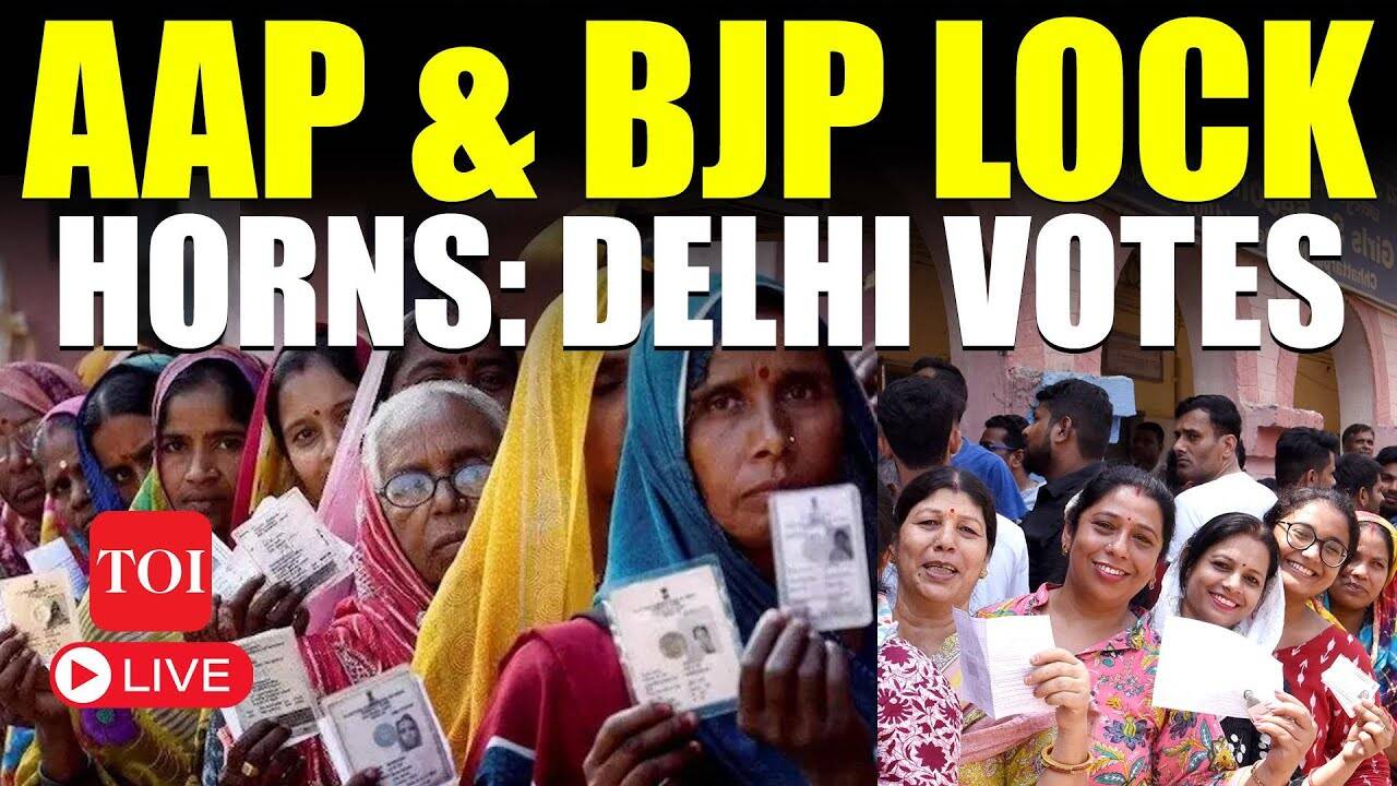 Delhi Assembly Election Live: People vote across 70 Seats; AAP VS BJP ...