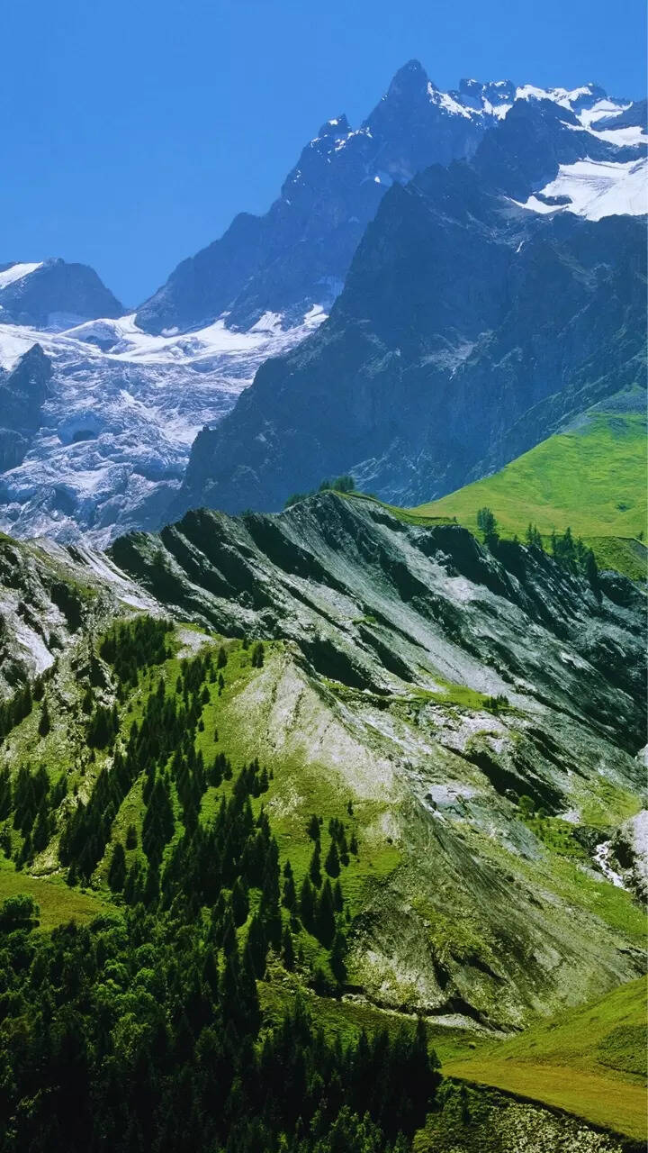 Montain Slope Lovely Mountain Beautiful Mountain Scenery In Austria