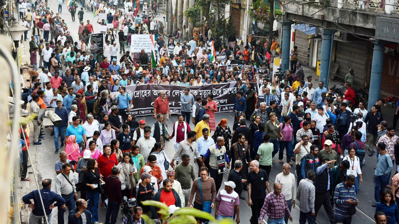 Protests held in Kolkata on RG Kar rape-murder case victim's 32nd birthday