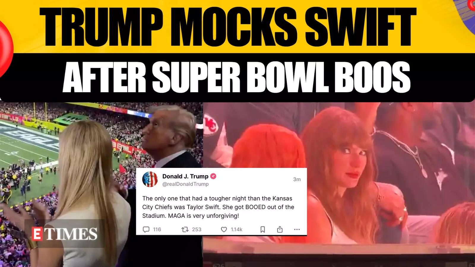 Trump Takes A Swing At Taylor Swift After She Faces Crowd's Wrath At ...