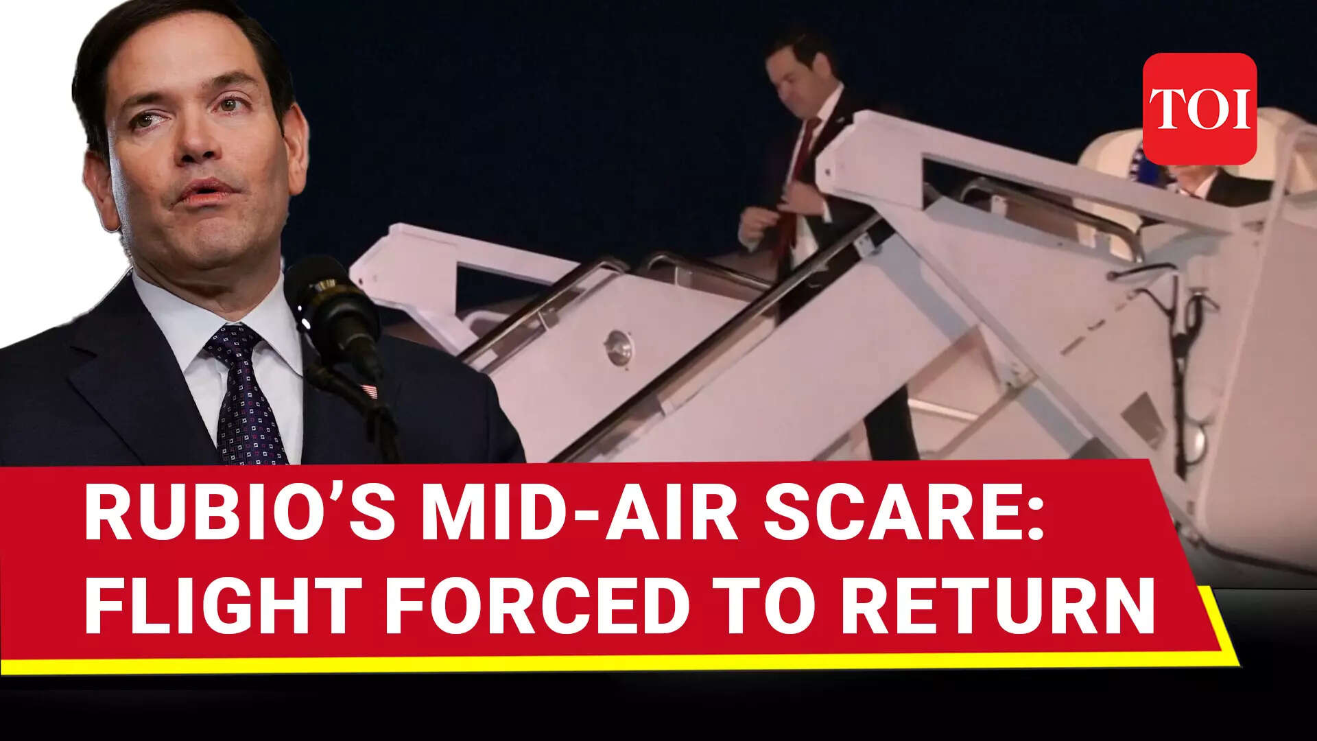 U.S. Air Force Plane Carrying Secretary Of State Marco Rubio Forced To ...