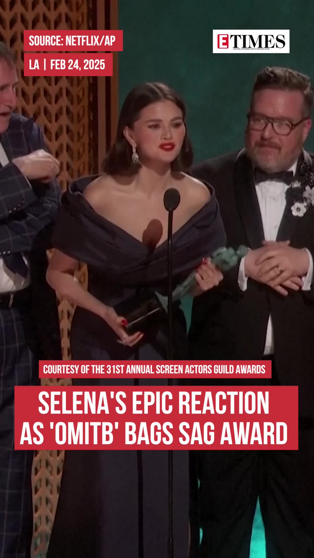Selena Gomez SHOCKED By 'Only Murders...' Win | SAG Awards 2025