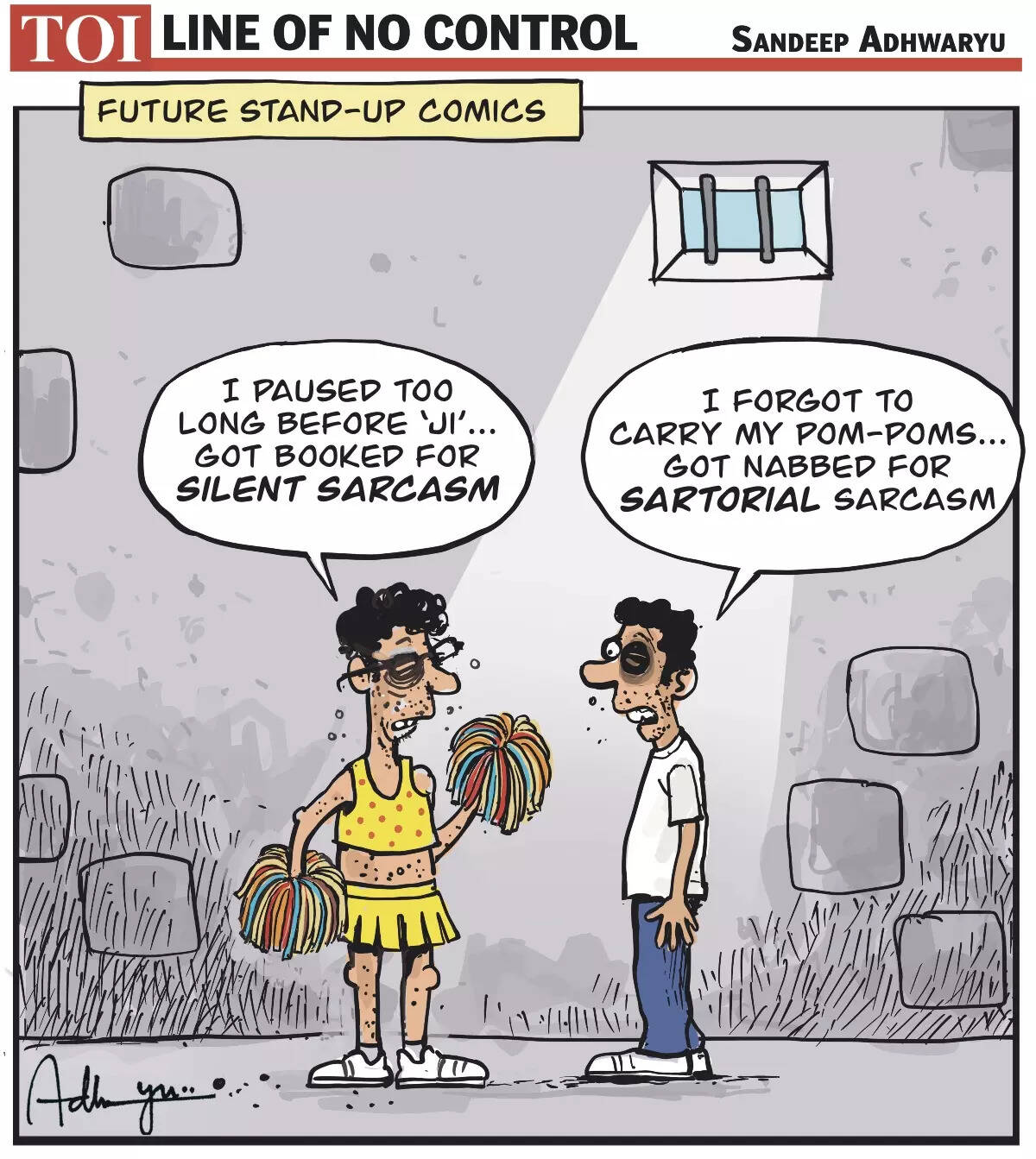 Picture stand-up comics