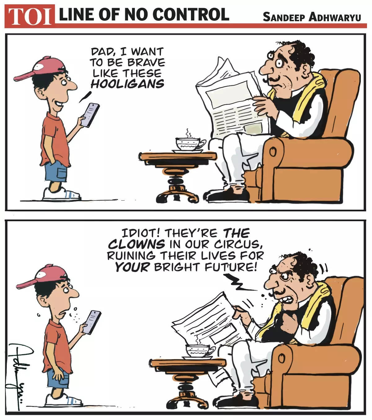 Hooligans and clowns