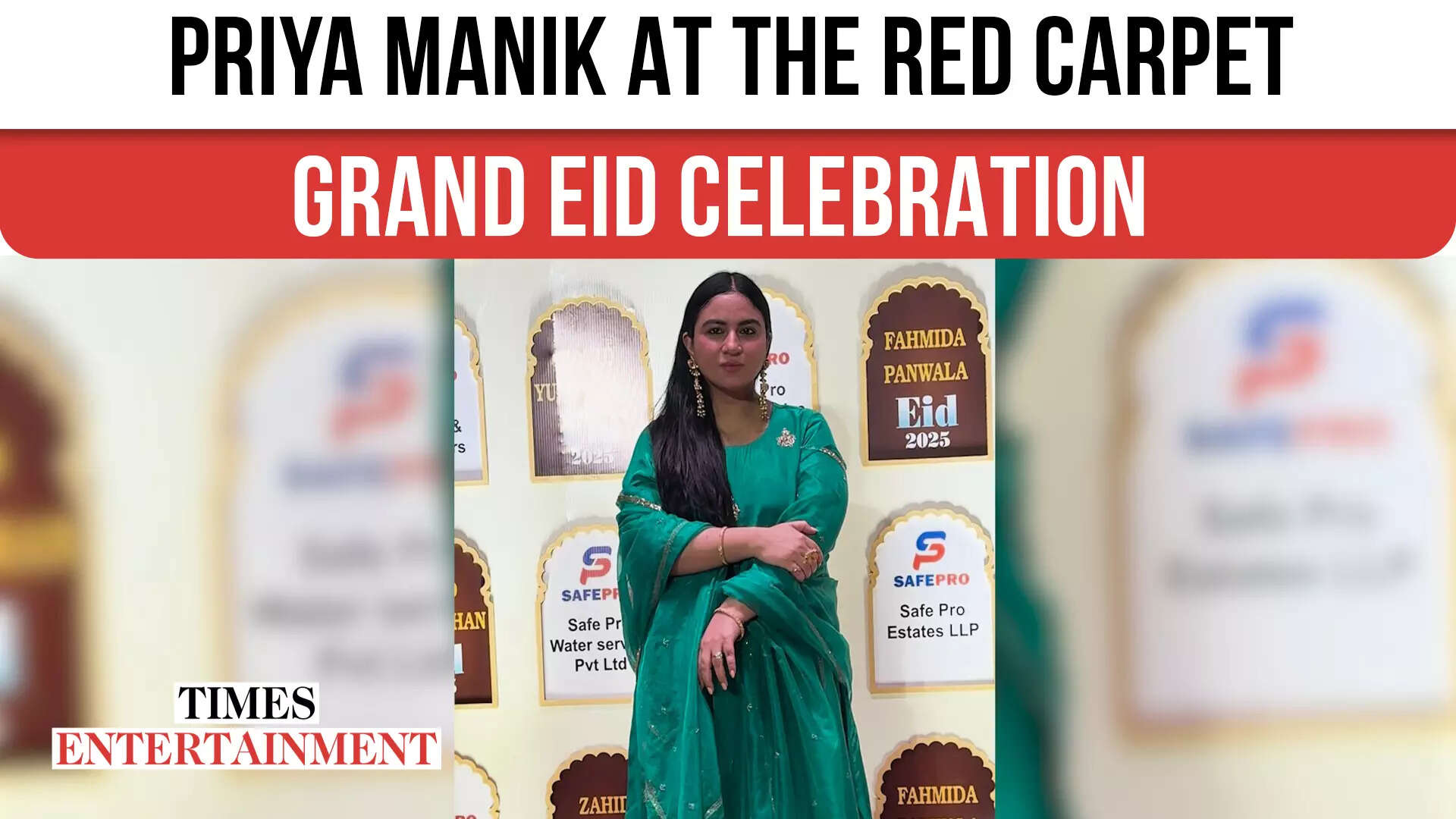 Priya Manik At The Red Carpet Of Grand Eid Celebration
