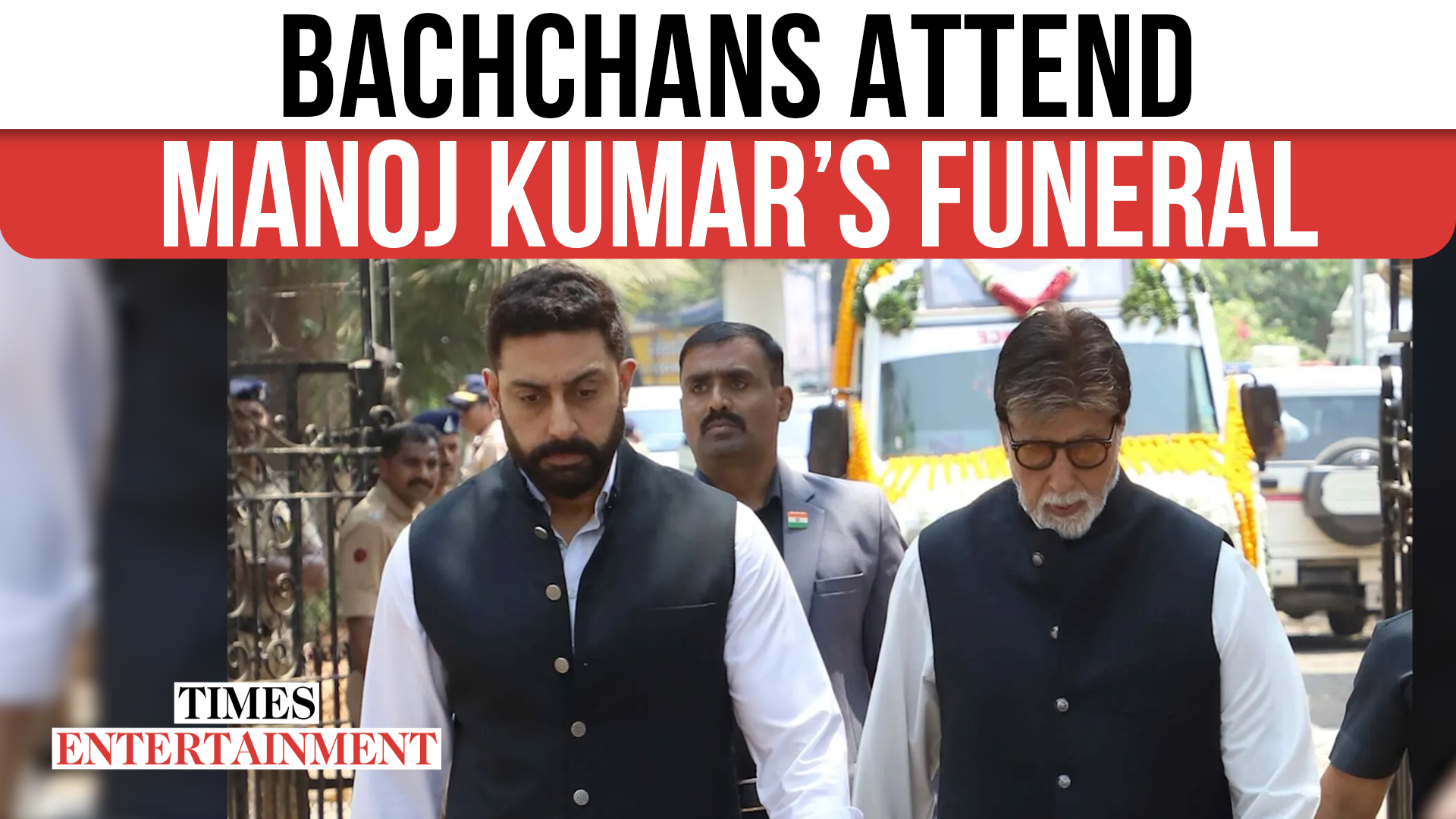 Bachchans Attend Manoj Kumar’s Funeral