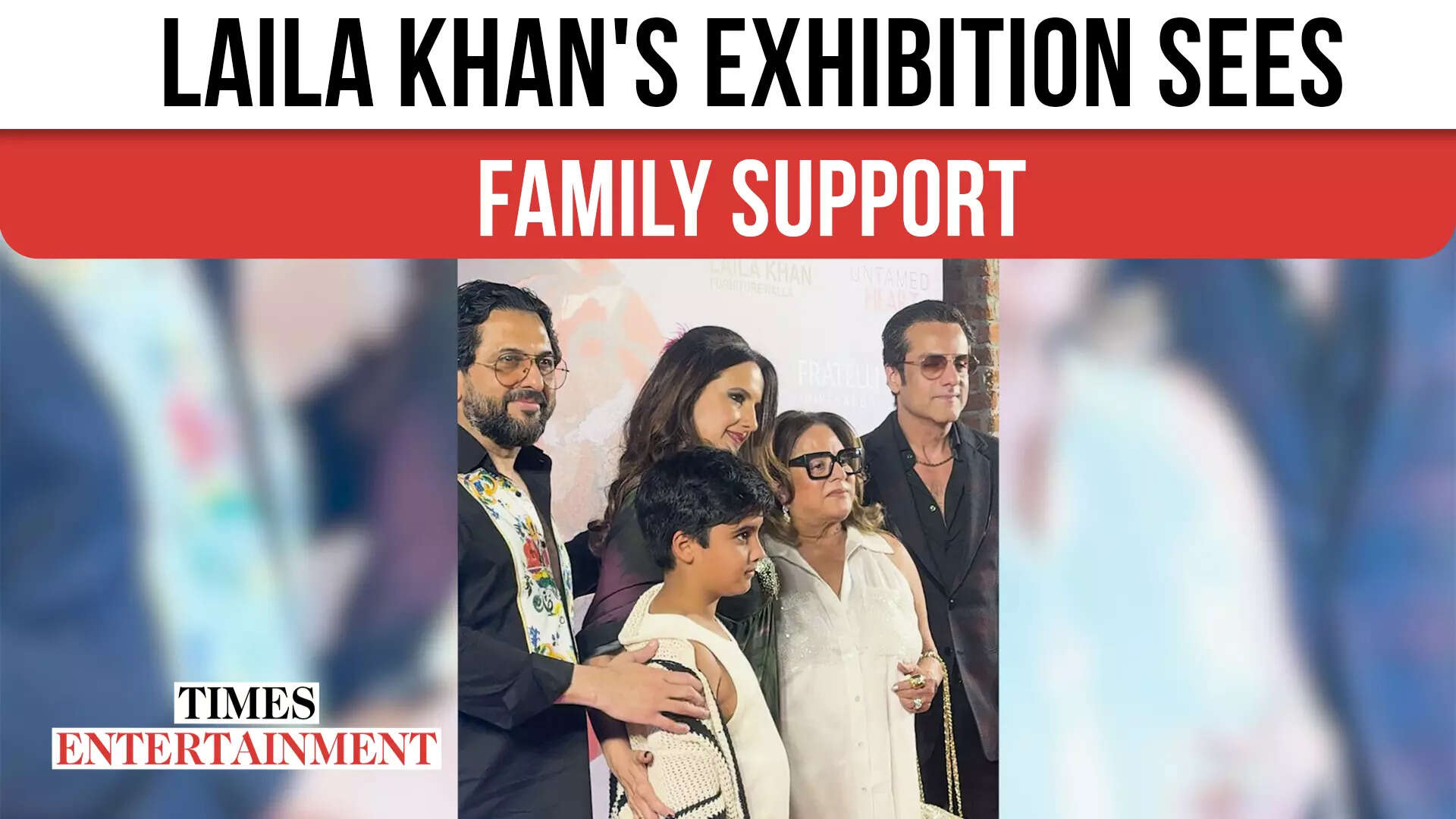 Laila Khan's Exhibition Sees Family Support