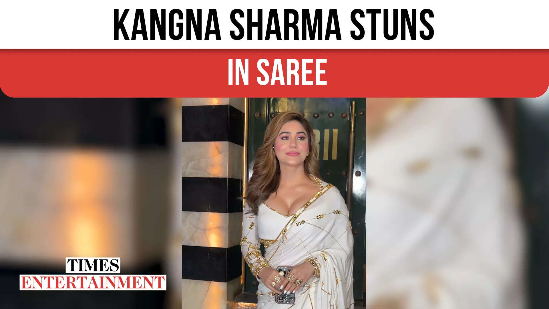 Kangna Sharma Stuns in Saree