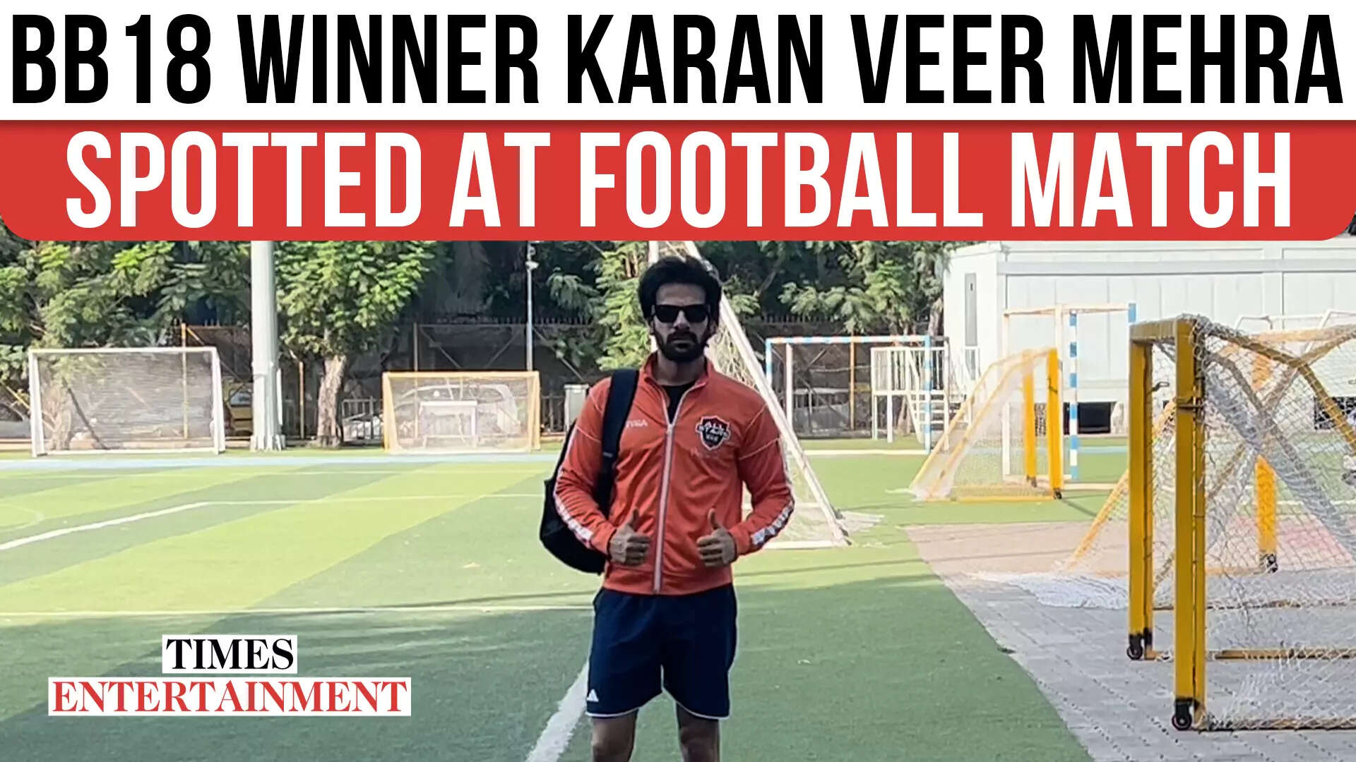 BB18 Winner Karan Veer Mehra Spotted at Football Match