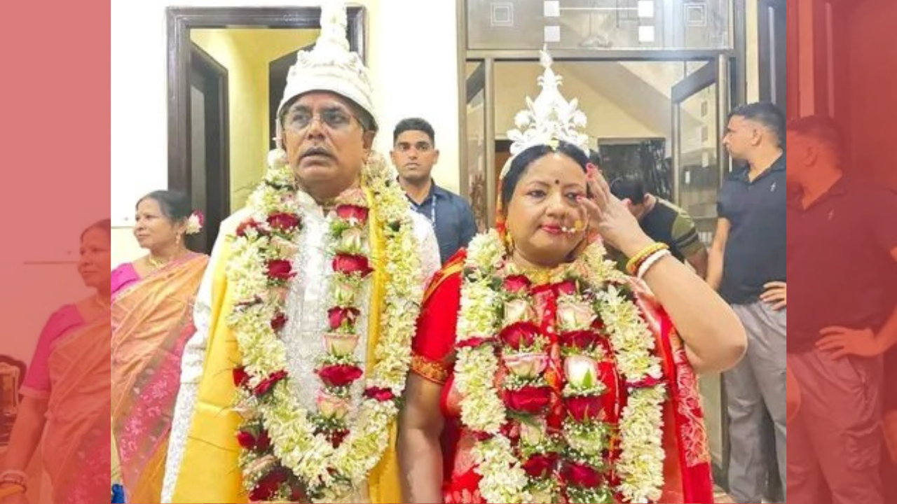 From morning walks to marriage: BJP leader Dilip Ghosh and Rinku Majumdar tie knot at private ...