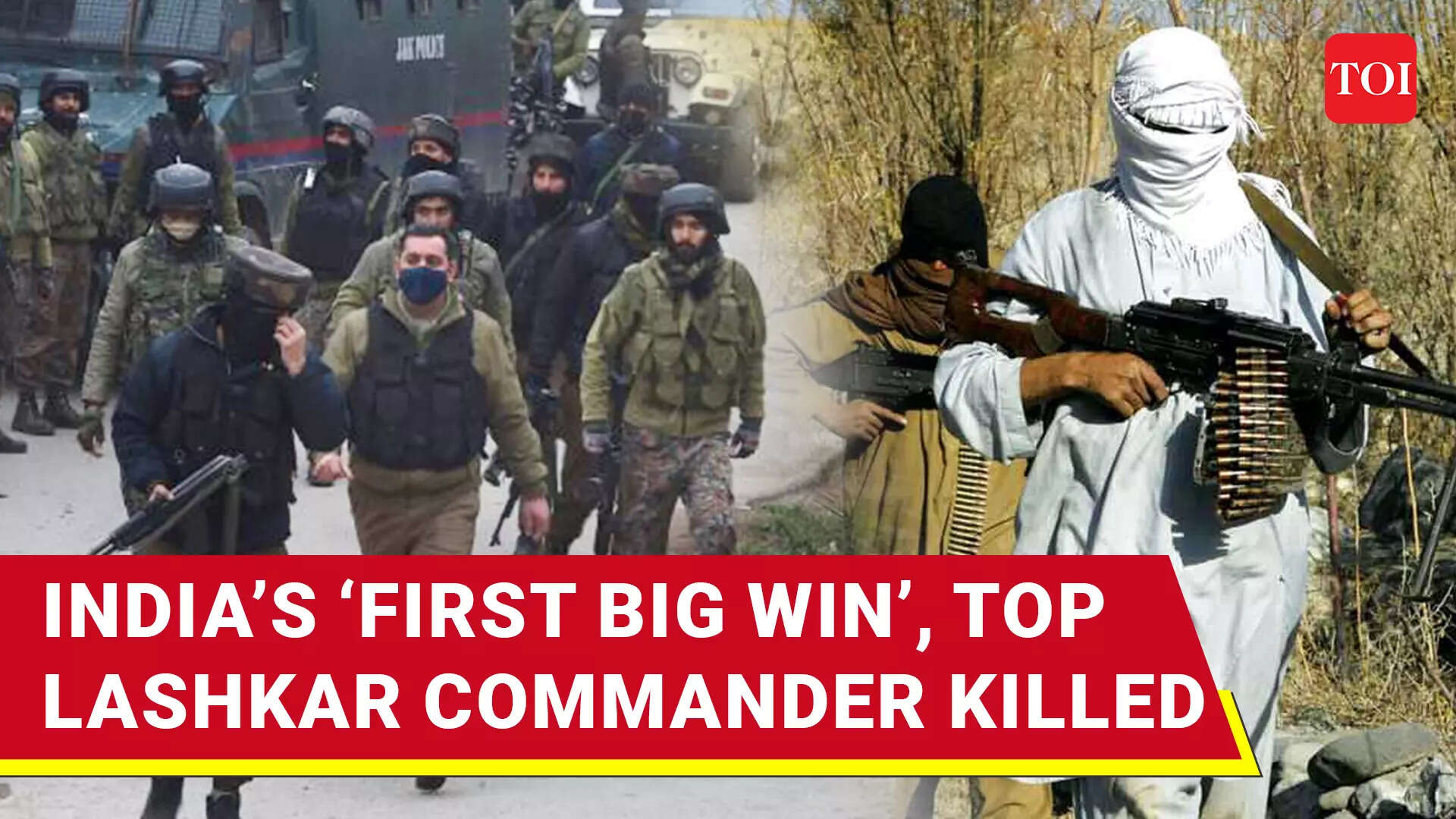 Fierce Encounter In Bandipora: LeT's Terror Kingpin Shot Dead In J&K ...