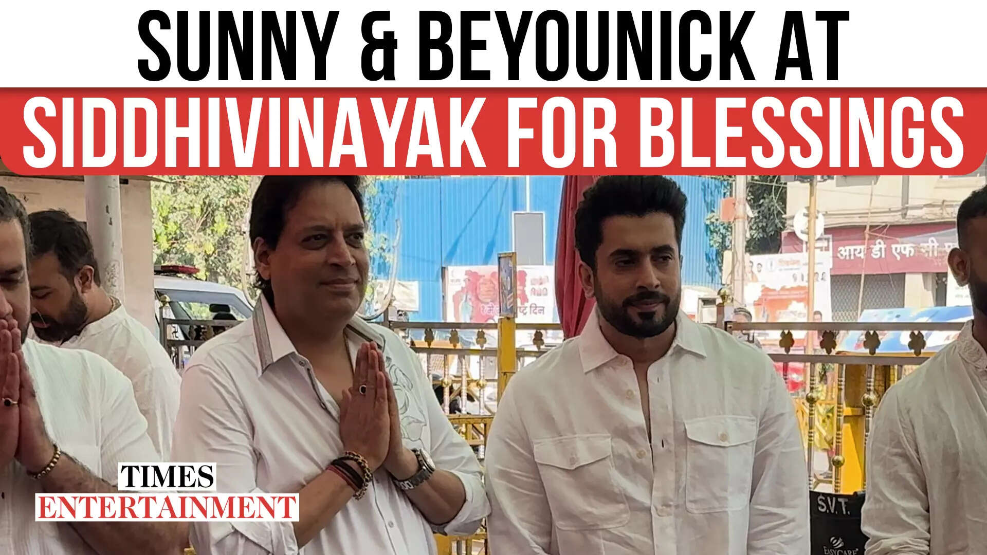 "Sunny Singh & BeYouNick Seek Blessings at Siddhivinayak"