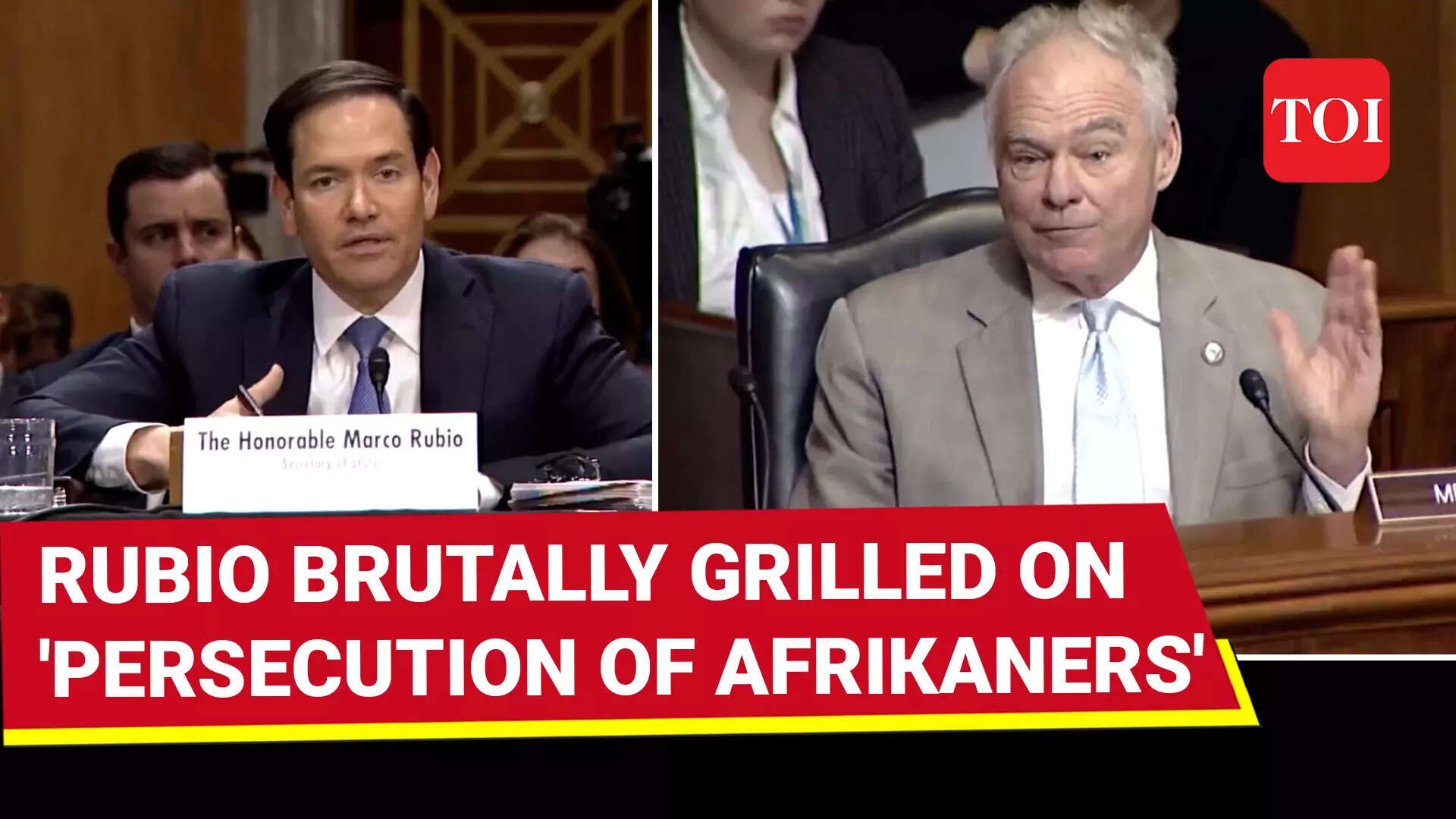 Rubio Vs Tim Kaine Dramatic Fight In Senate Over Afrikaner Farmers ...