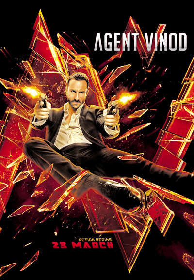 A poster of movie 'Agent Vinod'