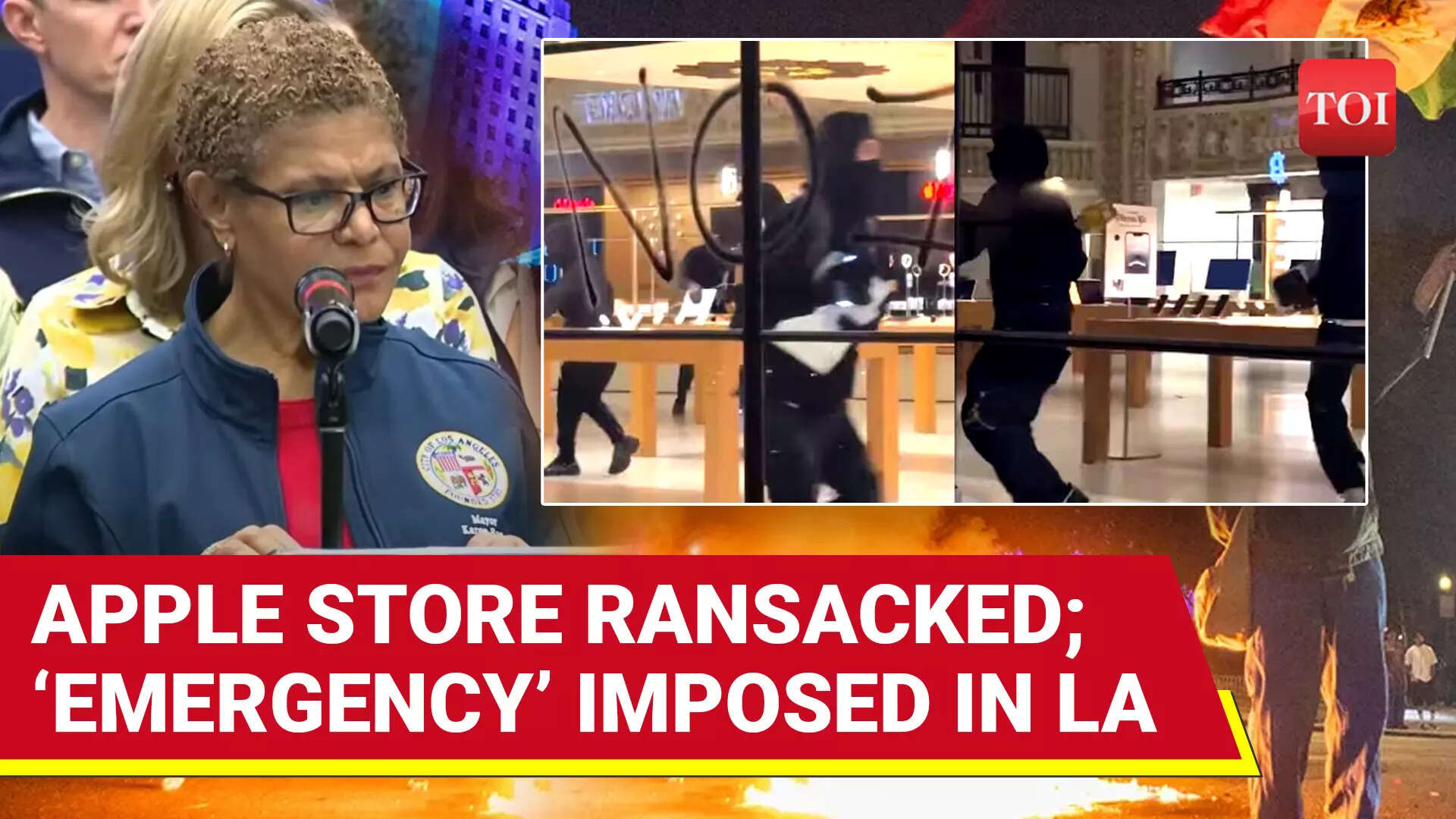 Apple Store Ransacked, Anti-ICE Riots Explode In Downtown Los Angeles ...