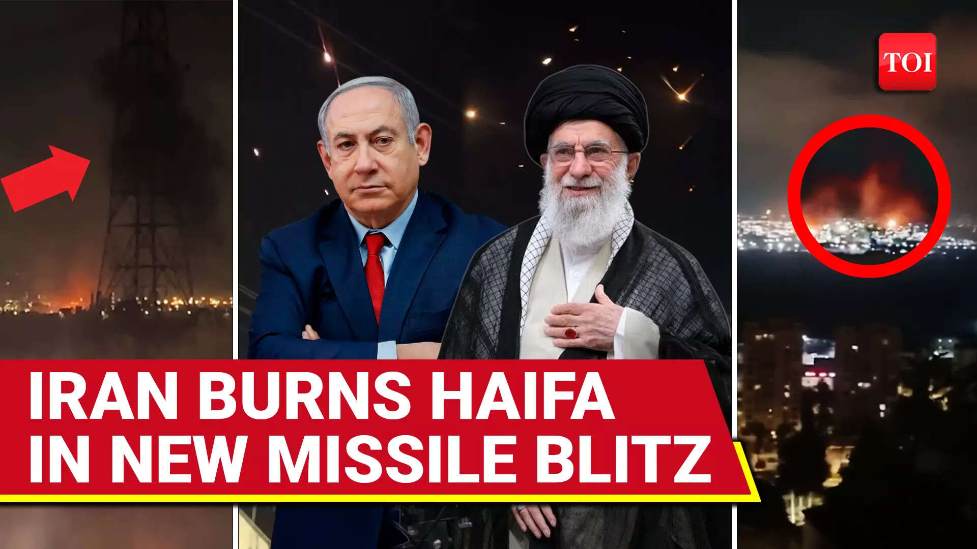 Iran Launches Massive Attack On Israel; Haifa Refinery Burns, Sirens ...