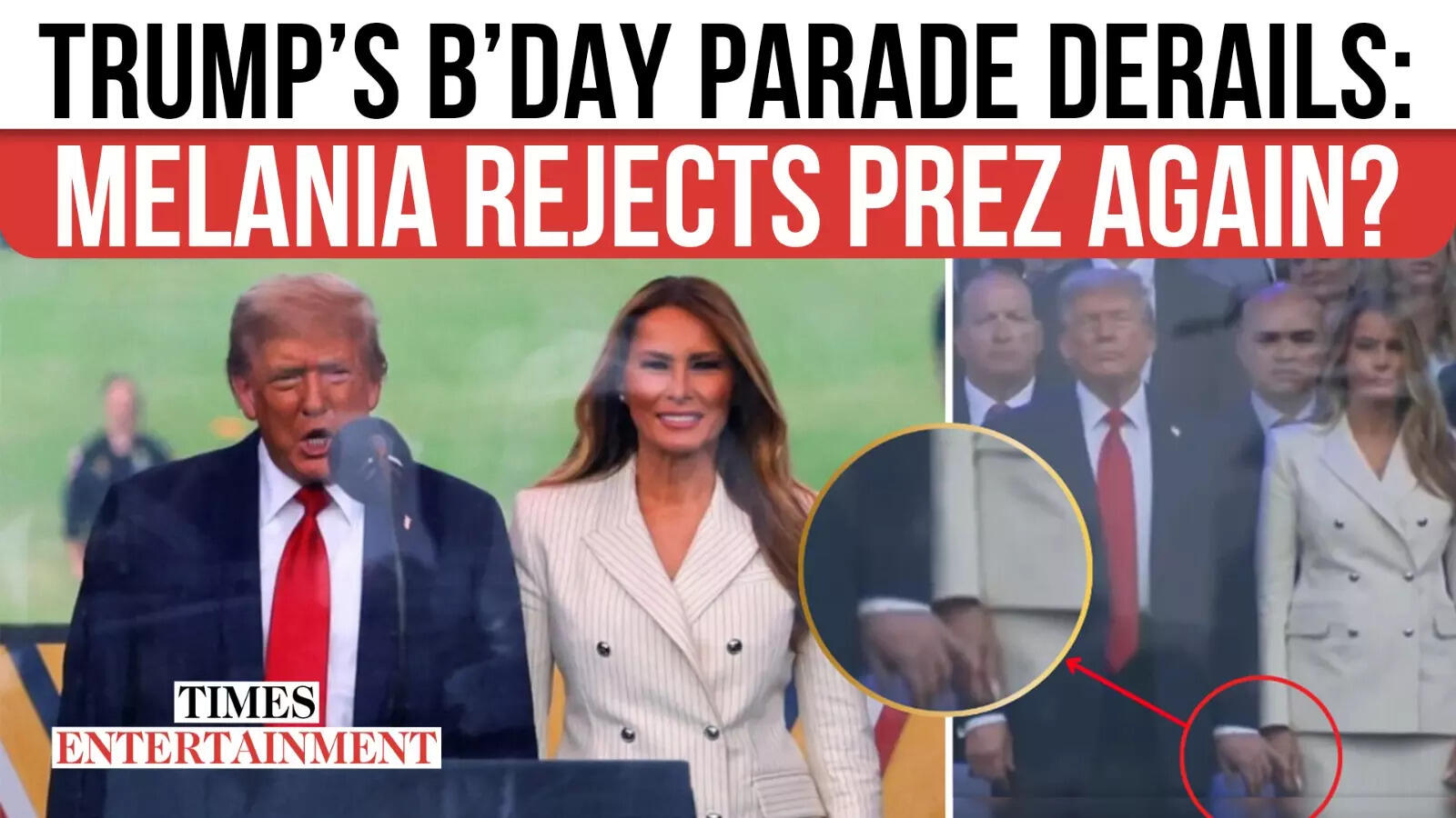 Donald Trump REJECTED On Birthday? Melania’s Icy Military Parade Moment ...