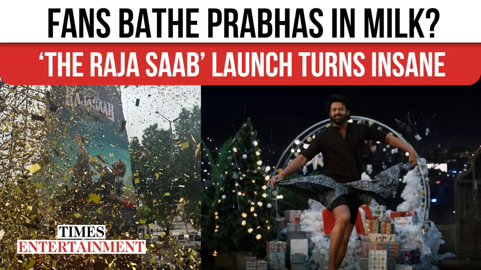 Prabhas Fans Go Wild at ‘The RajaSaab’ Teaser Launch in Hyderabad ...