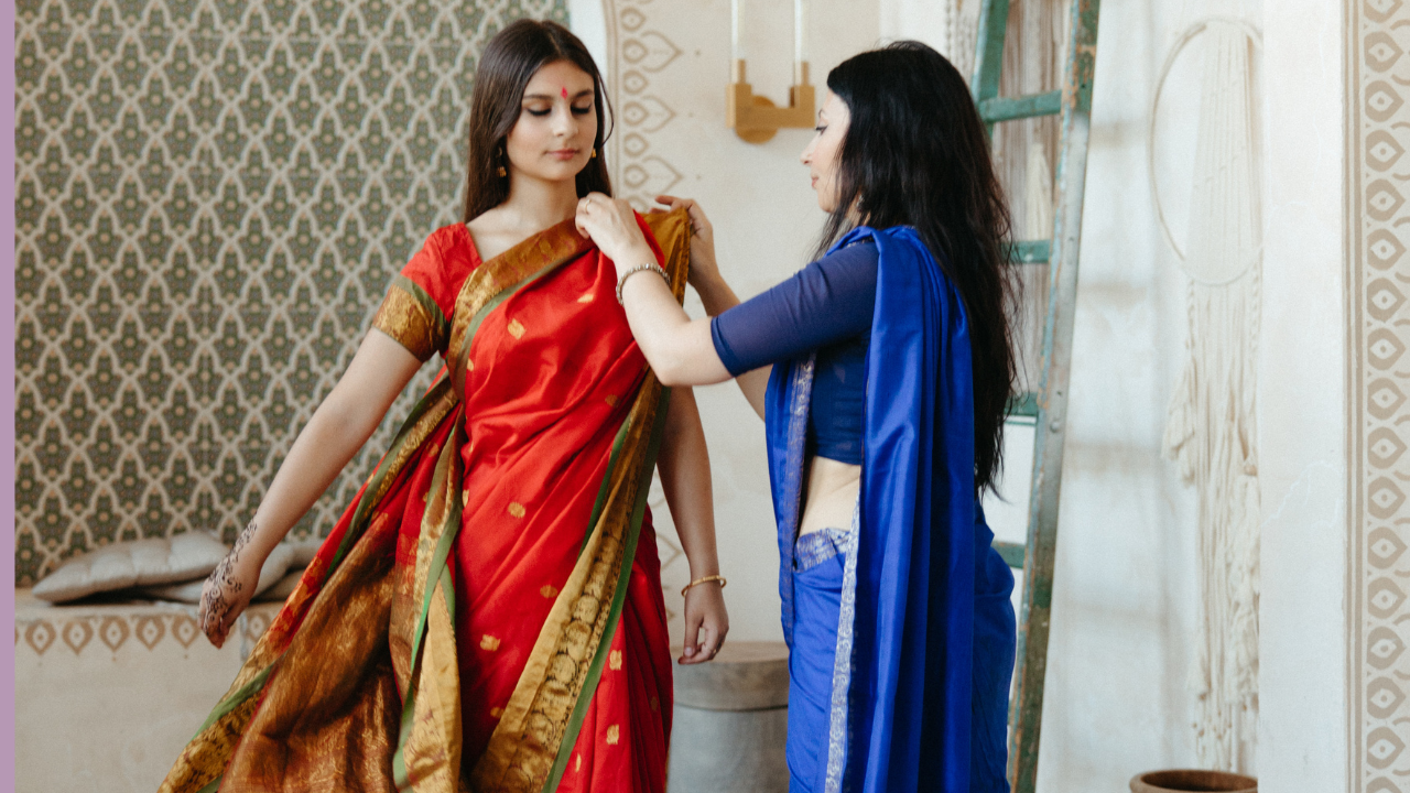 How to drape a heavy silk saree: 5 common mistakes to avoid | The Times ...
