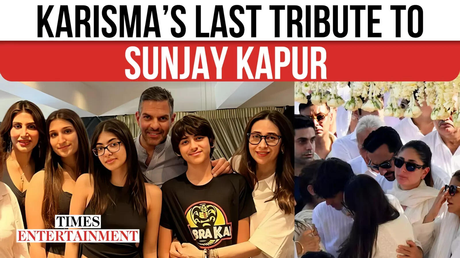 Karisma & Kareena Kapoor At Sunjay Kapur’s Funeral | Emotional Goodbye At Lodhi Cremation Ground