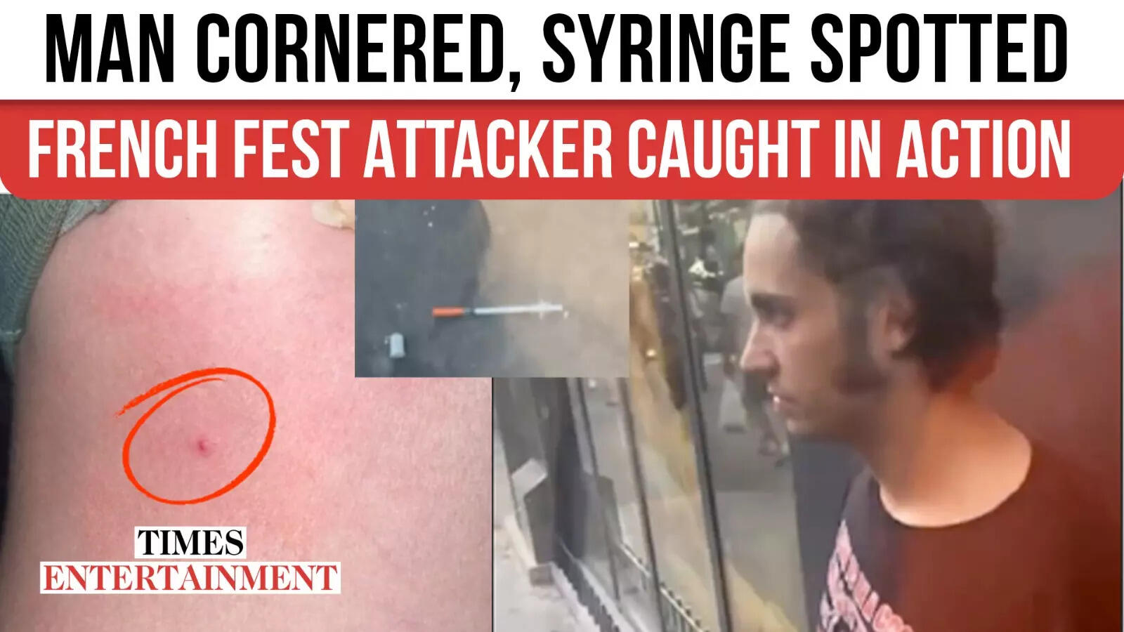 French Music Fest Needle Attacker CAUGHT on CAM: Crowd Screams, Syringe ...