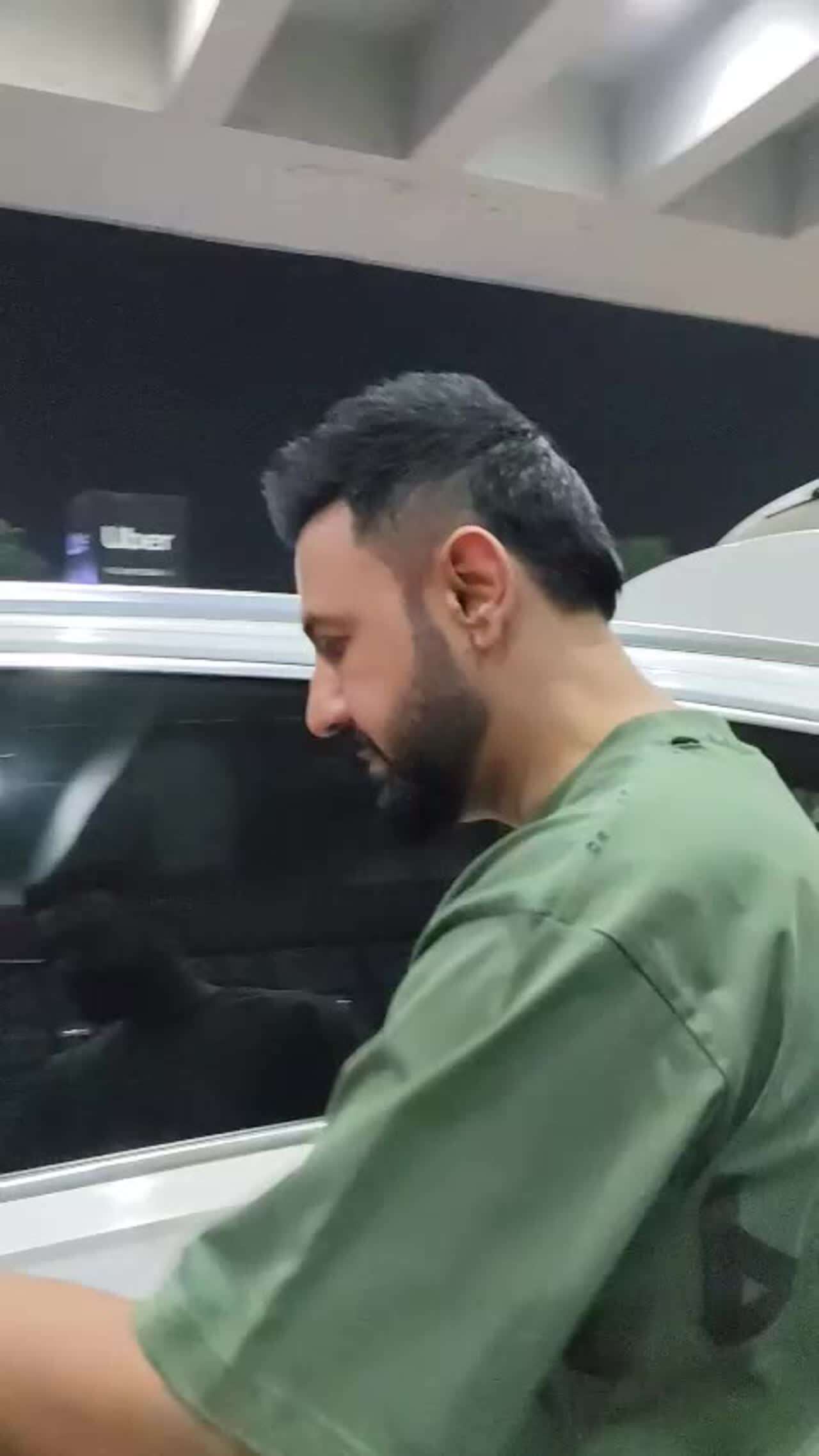 Actor and singer Gippy Grewal spotted in Kolkata
