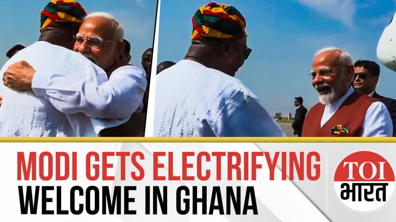 'Hare Krishna' Chants Echo As PM Modi Gets Rousing Welcome In Historic Visit To Ghana
